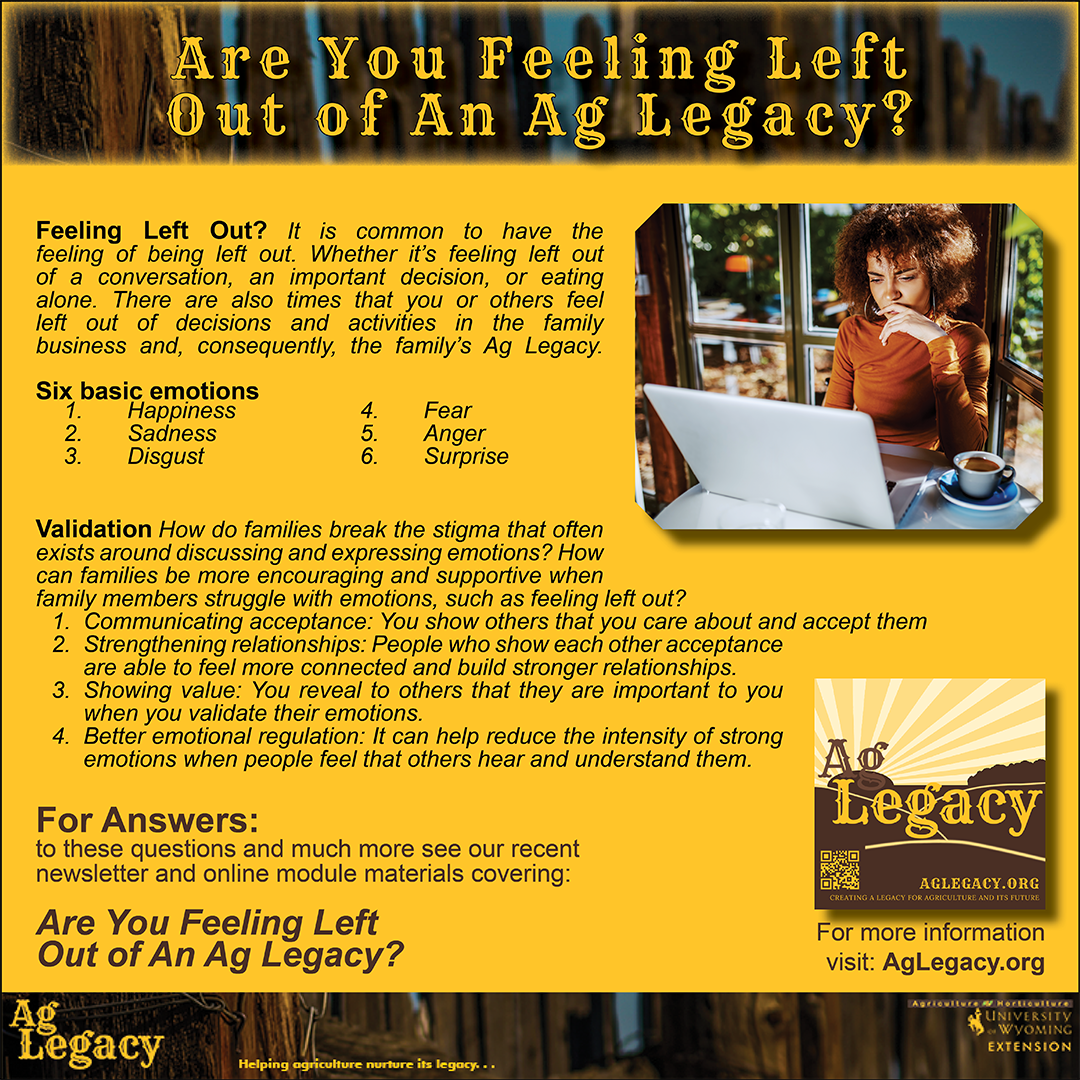 Are You Feeling Left Out of An Ag Legacy?